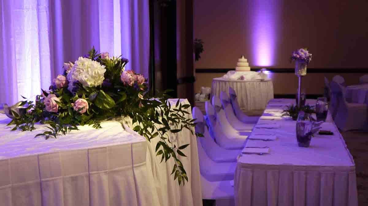 A Lovely Lavender Wedding Reception at The Medallion Conference Center ...